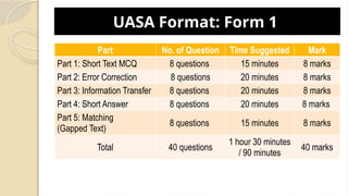 UASA Tips for Reading (Ed. 2024). UASA TIPS FOR LOWER FORM | PPTX