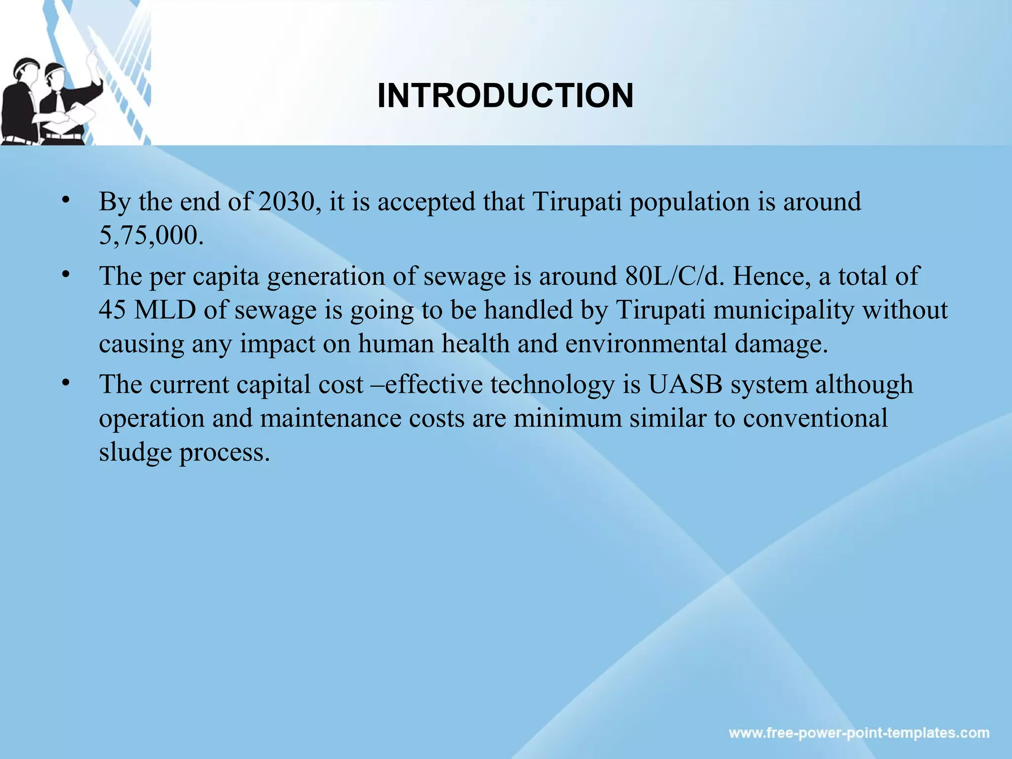 sewage treatment plant by UASB technology | PPT