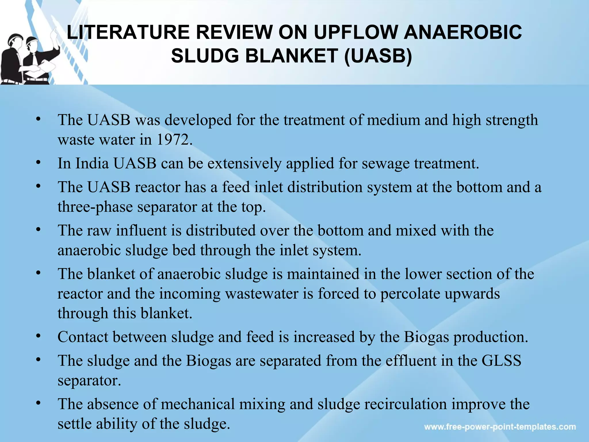 sewage treatment plant by UASB technology | PPT | Environmental ...