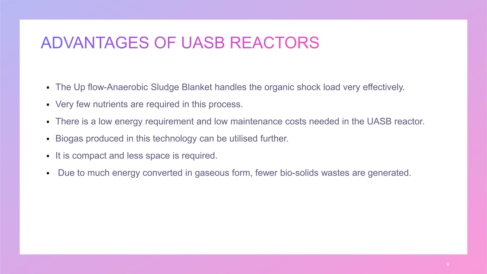 UASB upflow anaerobic sludge blanket reactor | PPTX