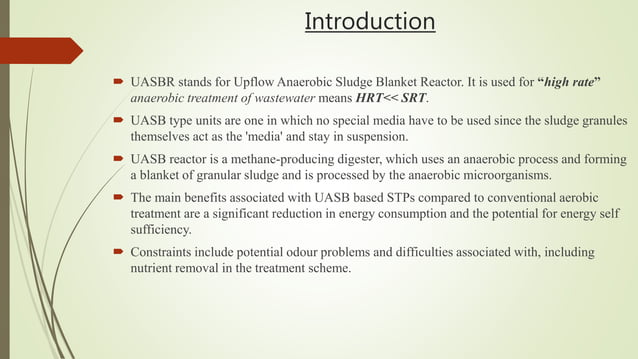 UASBR | PPTX | Chemistry | Science