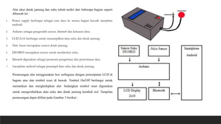 perancangan pengukur detak jantung dan suhu tubuh berbasis arduino ...