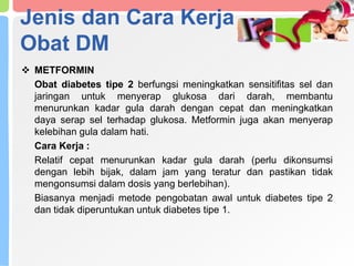 FARMAKOLOGI GIZI DIABETES MILETUS | PPT