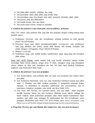 Pertanyaan dan Jawaban seputar Hukum Perdata | DOCX