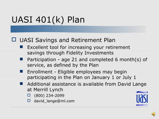UASI orientation-benefits | PPT