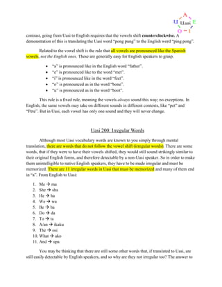 Uasi a guide for english speakers | PDF
