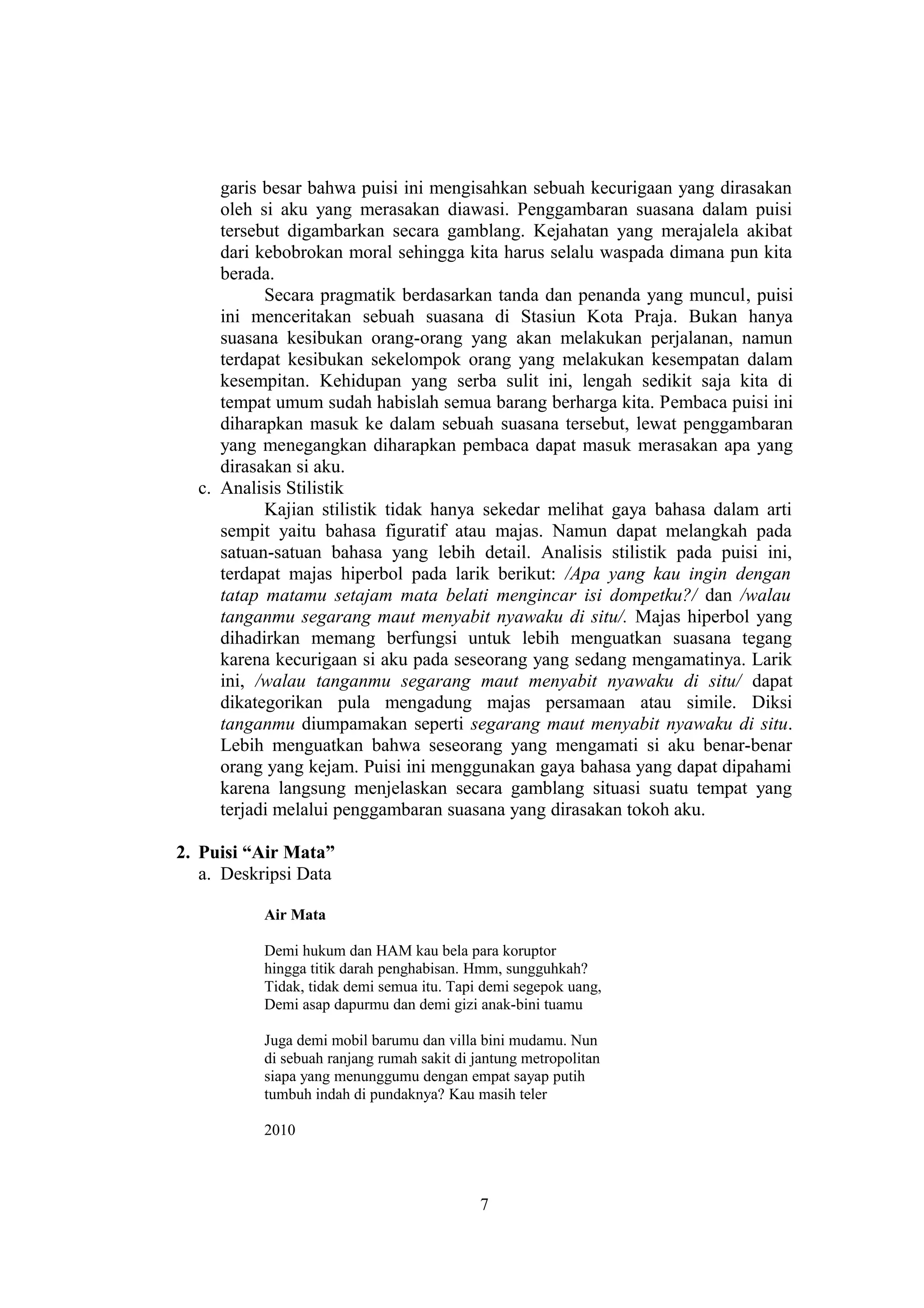 Jurnal Kajian Puisi Indonesia | DOC