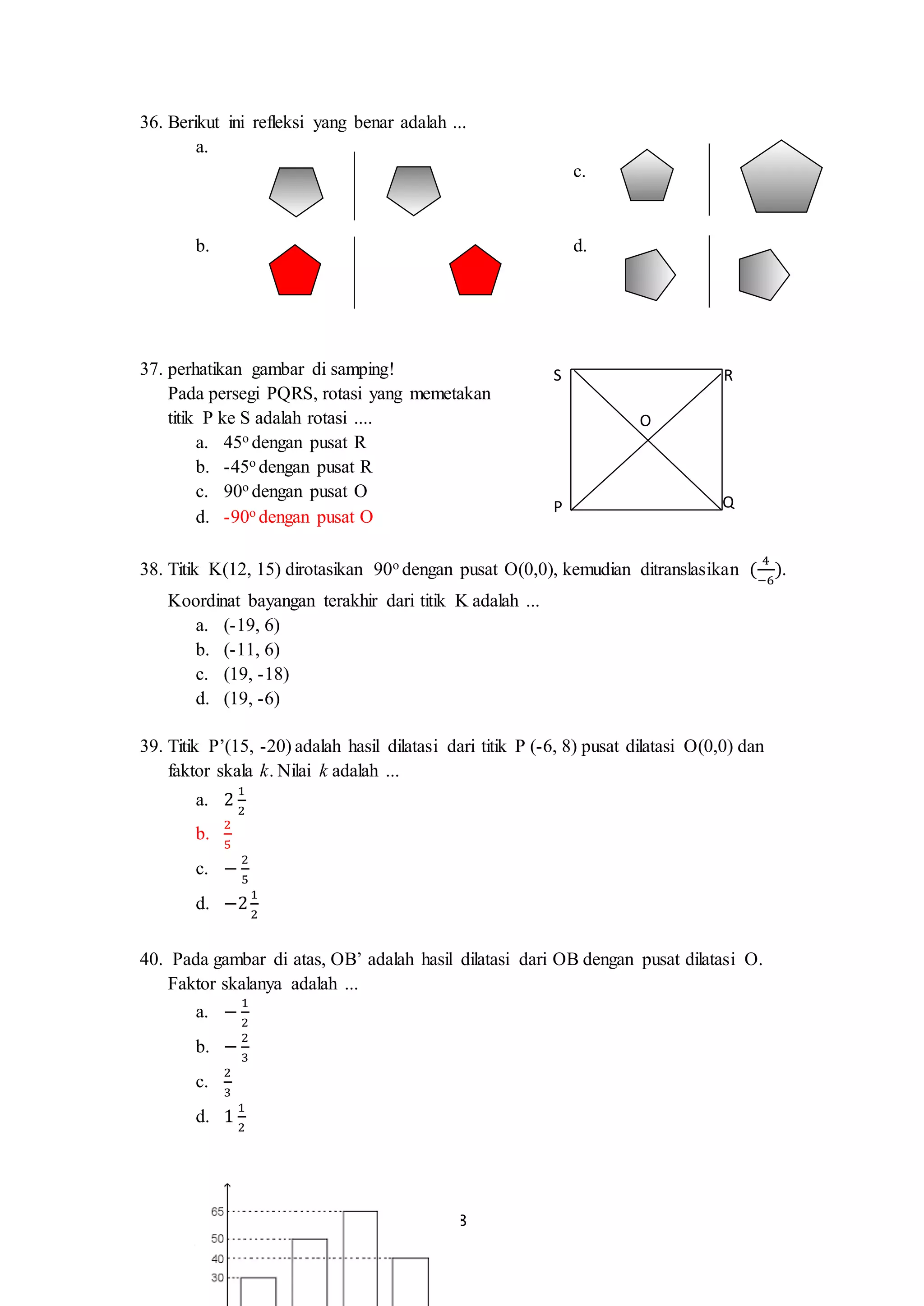 Uas matematika kelas 8 bhanu | DOCX