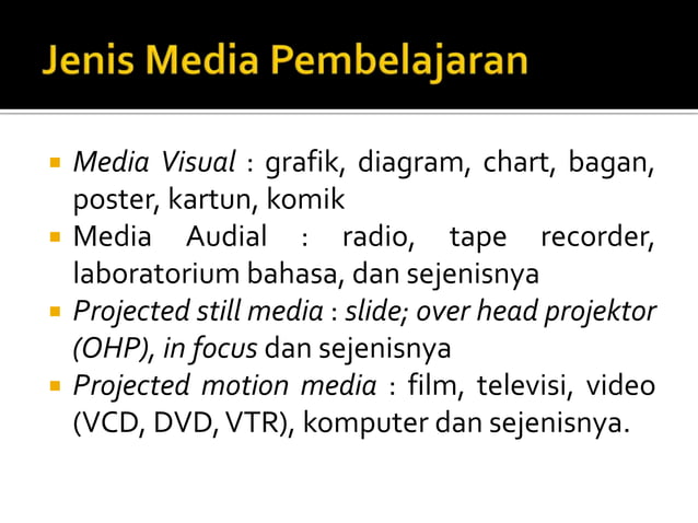 ppt media pembelajaran | PPTX