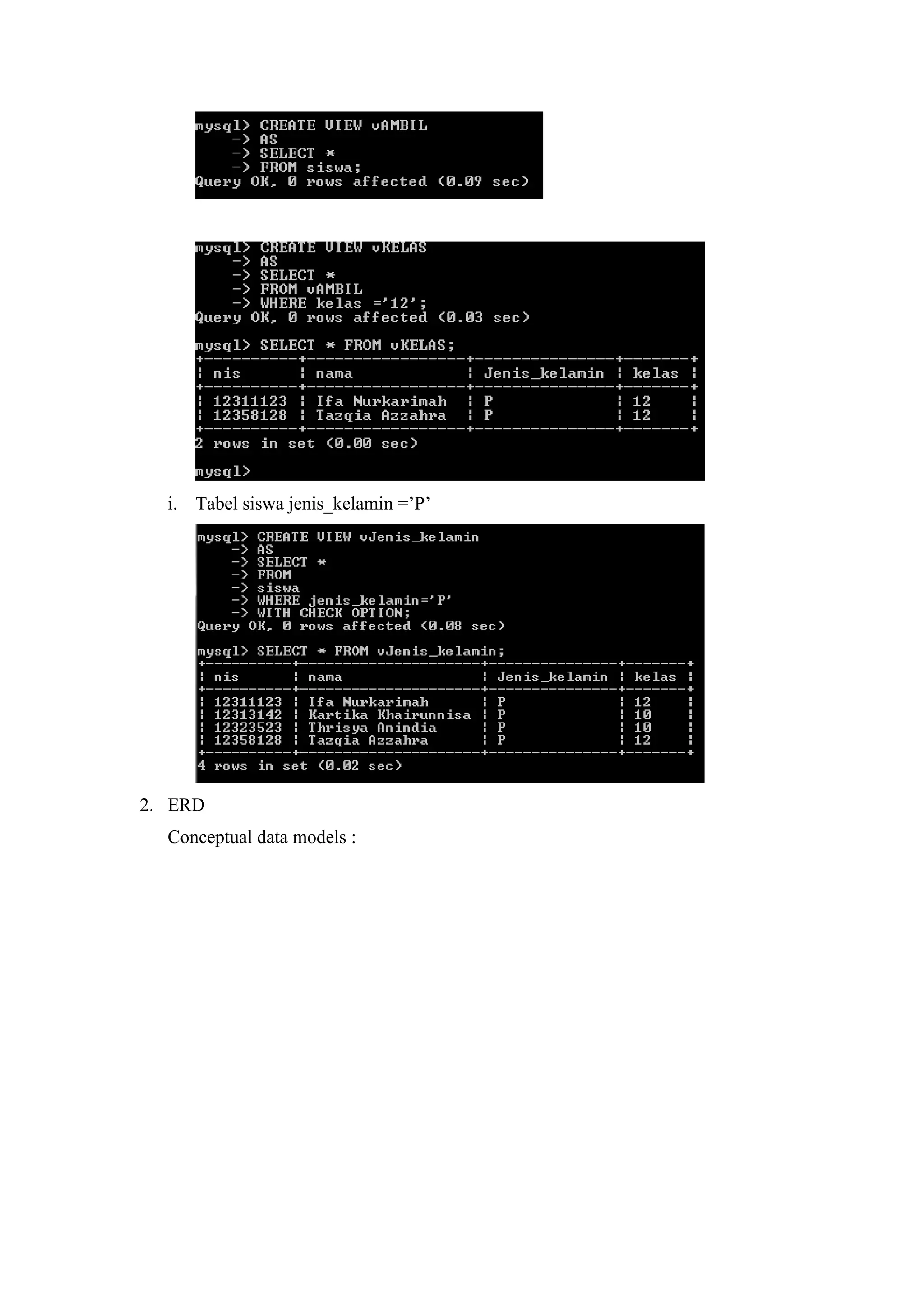 Cara membuat Database | DOCX