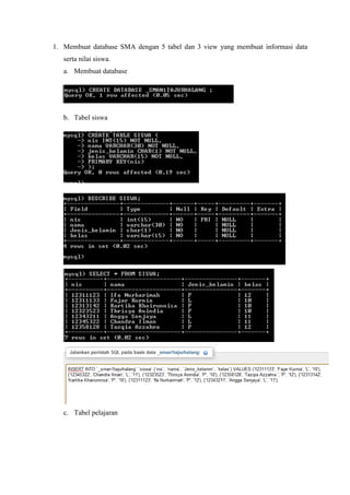 Cara membuat Database | PDF