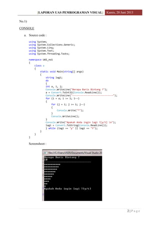 Pemrograman visual | PDF