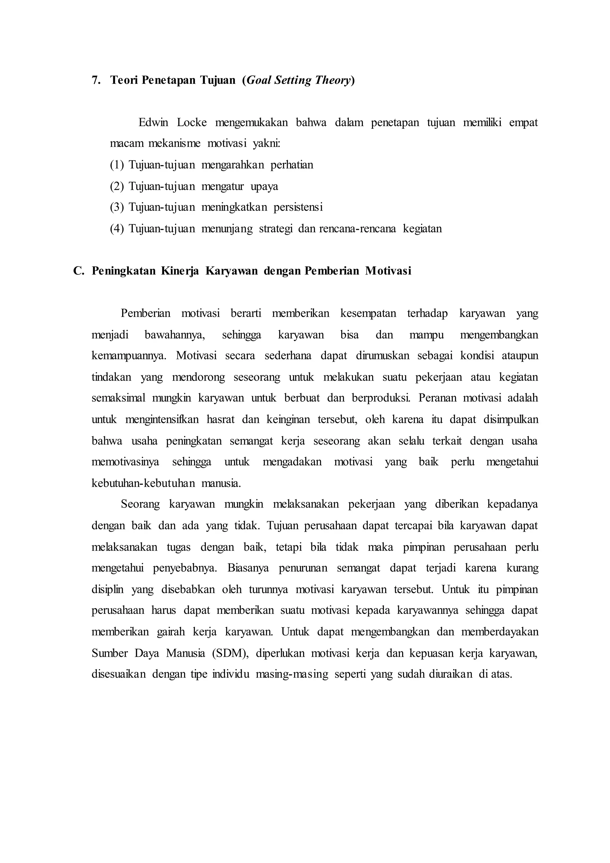 Pengantar Manajemen: MOTIVASI | DOCX