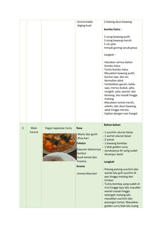13 Urutan Makanan | PDF