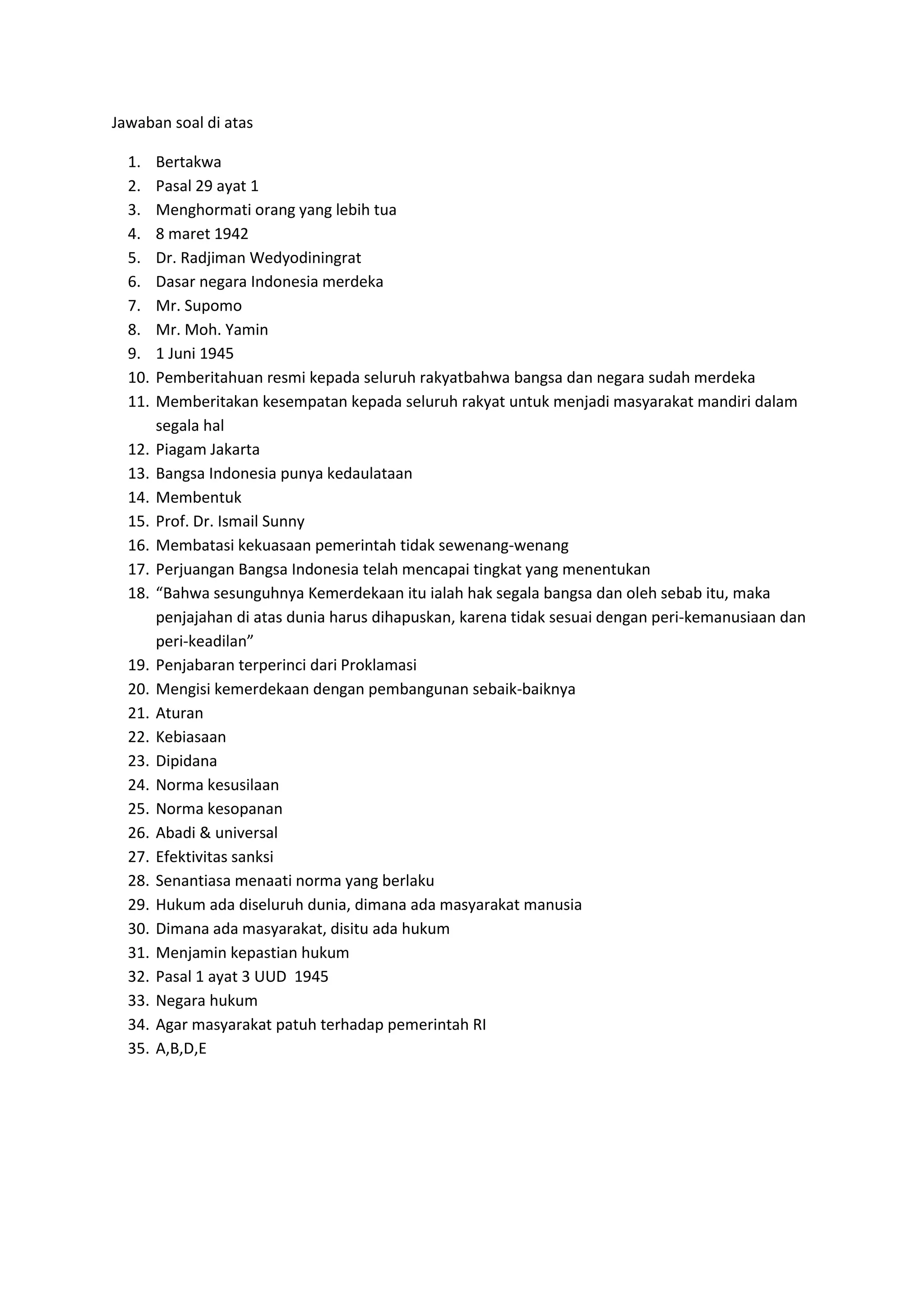 Uas pkn ganjil kelas 7 2013 2014 | PDF