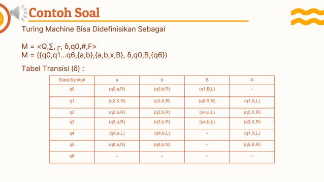 UAS ppt Mesin Turing beserta contoh soal | PPTX