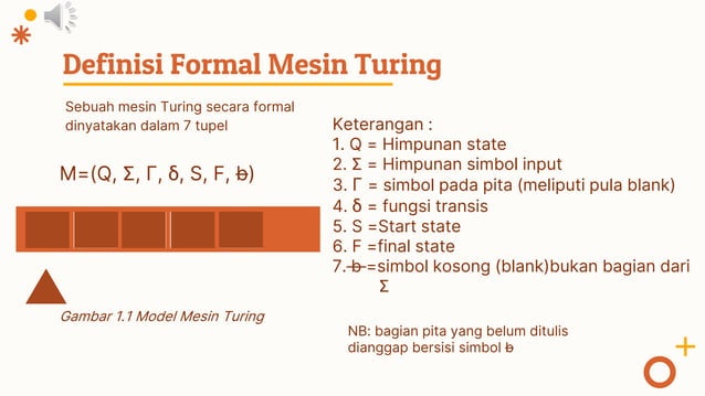 UAS ppt Mesin Turing beserta contoh soal | PPTX