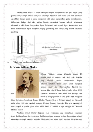 sejarah fisika_Perkembangan teori atom, mengenal kehidupan Michelson ...