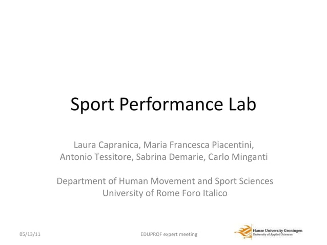 Sport Perfomance Lab | PPT