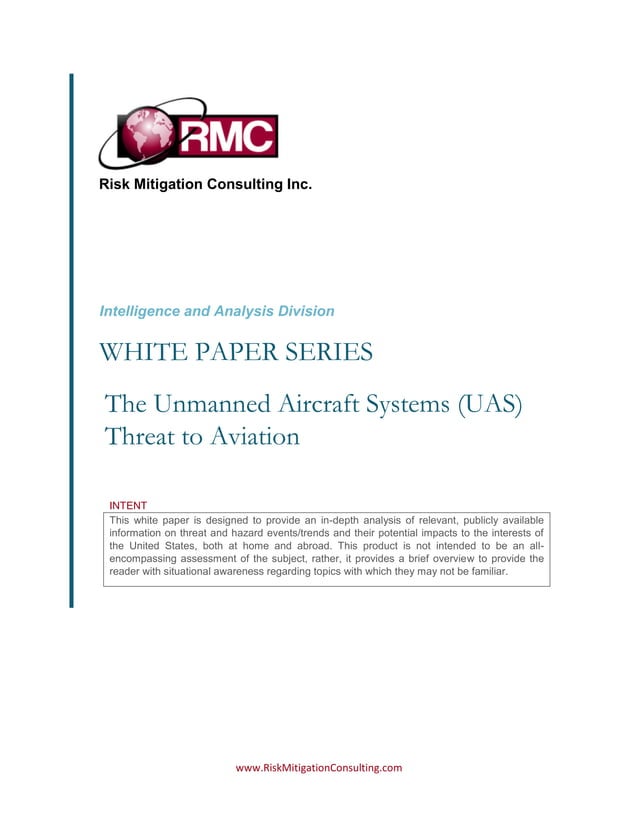 UAS Threat to Aviation - January 2019 | PDF