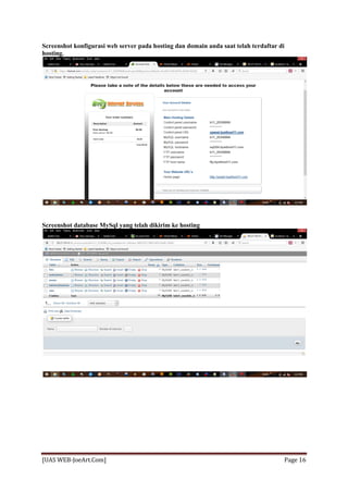 Sourcode Web Berbasis HTML, PHP, CMS, MYSQL | PDF