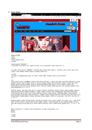 Sourcode Web Berbasis HTML, PHP, CMS, MYSQL | PDF