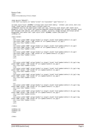 Sourcode Web Berbasis HTML, PHP, CMS, MYSQL | PDF