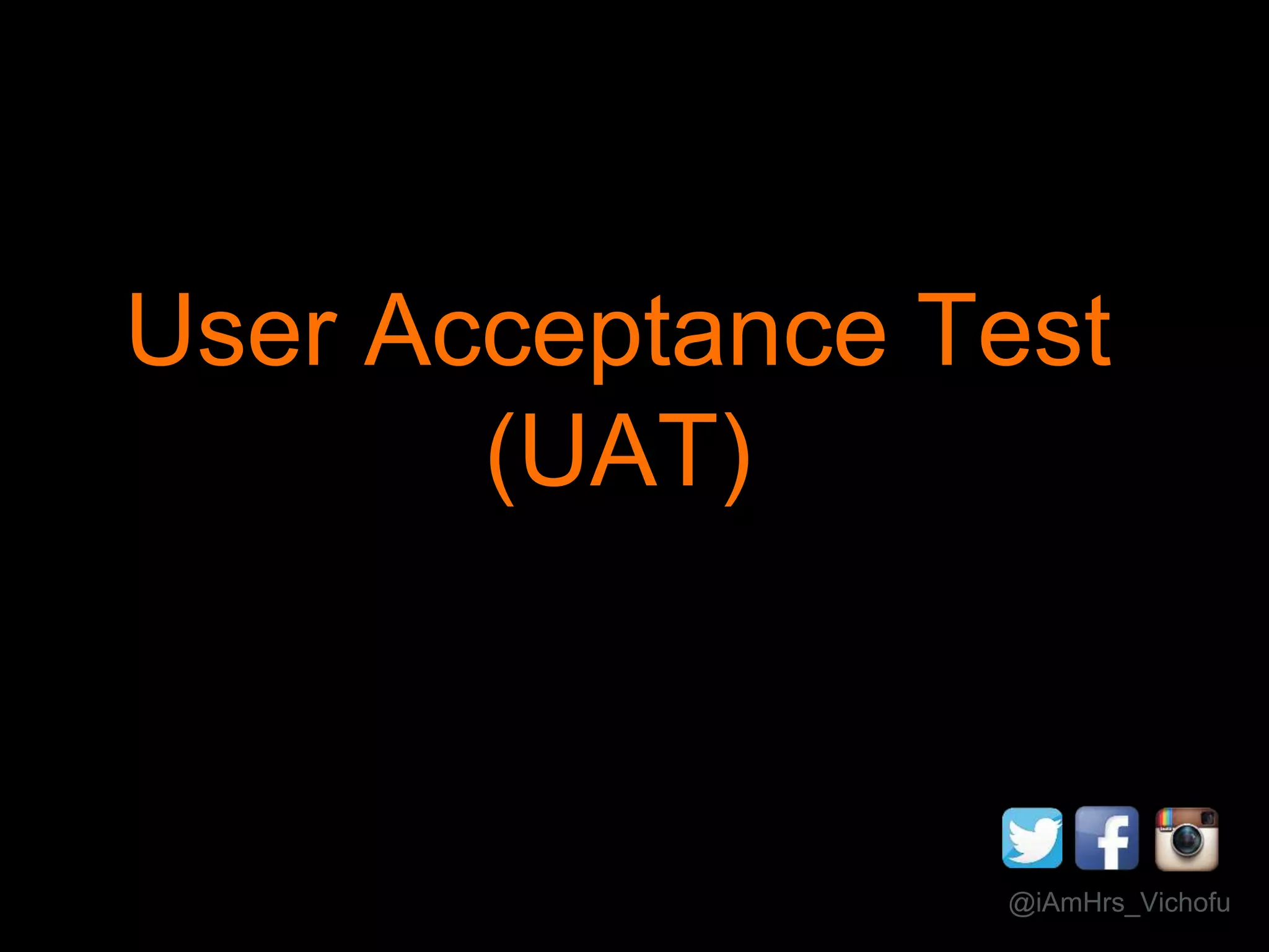 Fundamentals OF UAT | PPTX