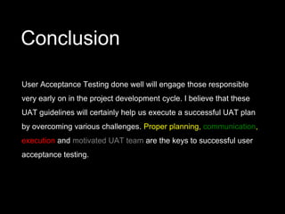 Fundamentals OF UAT | PPTX