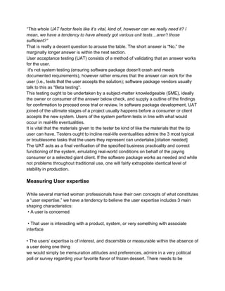 UAT User Acceptance Technology | PDF | Operating Systems | Computer ...