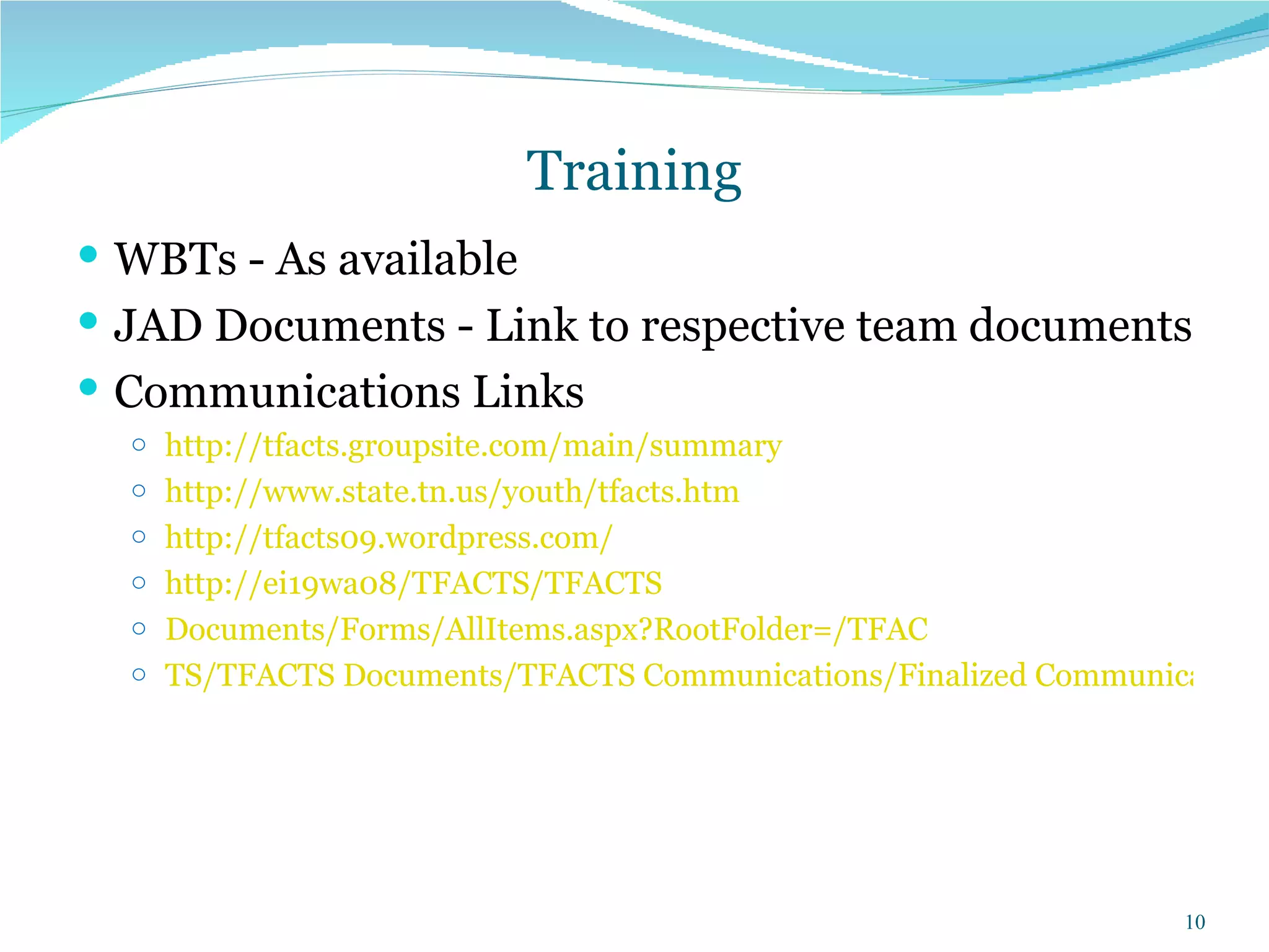 UAT Kickoff Presentation 10 29 09 | PPT