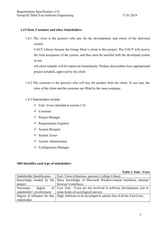 UAUT lLibrary SRS dDocument | DOC