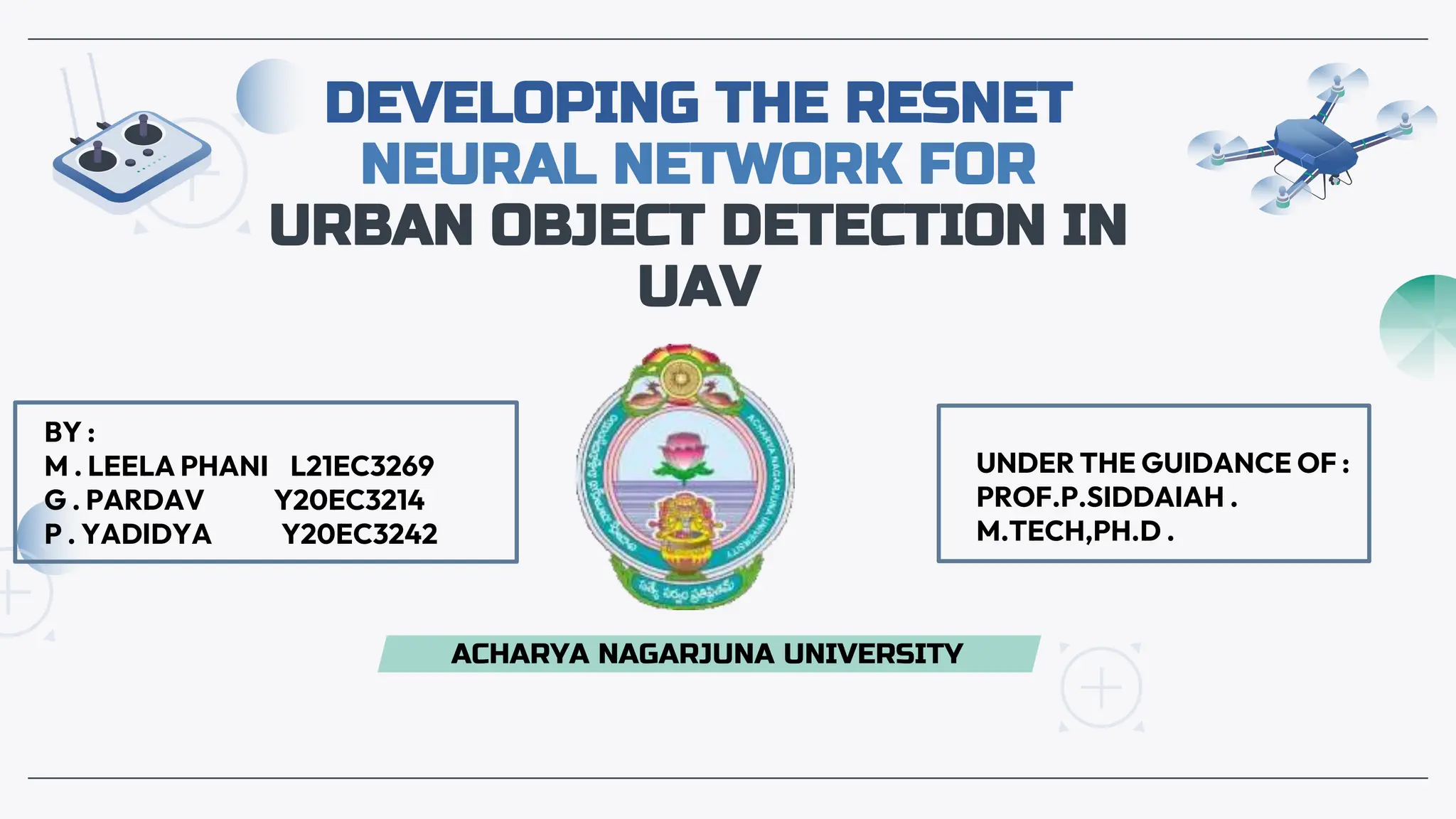 URBAN OBJECT DETECTION IN UAV RESNETpptx | PPTX