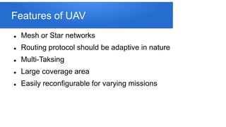 UAV Network in IoT communication | PPTX