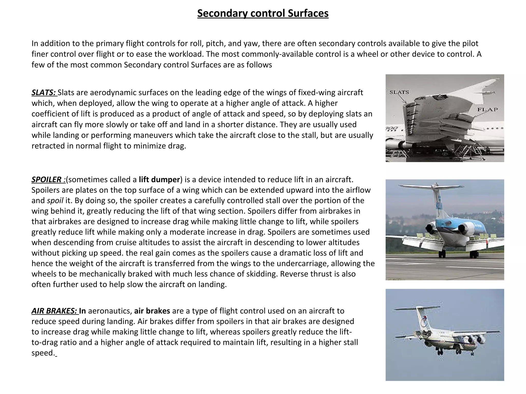 Which device is a secondary flight control 60 photos - Morilly.com