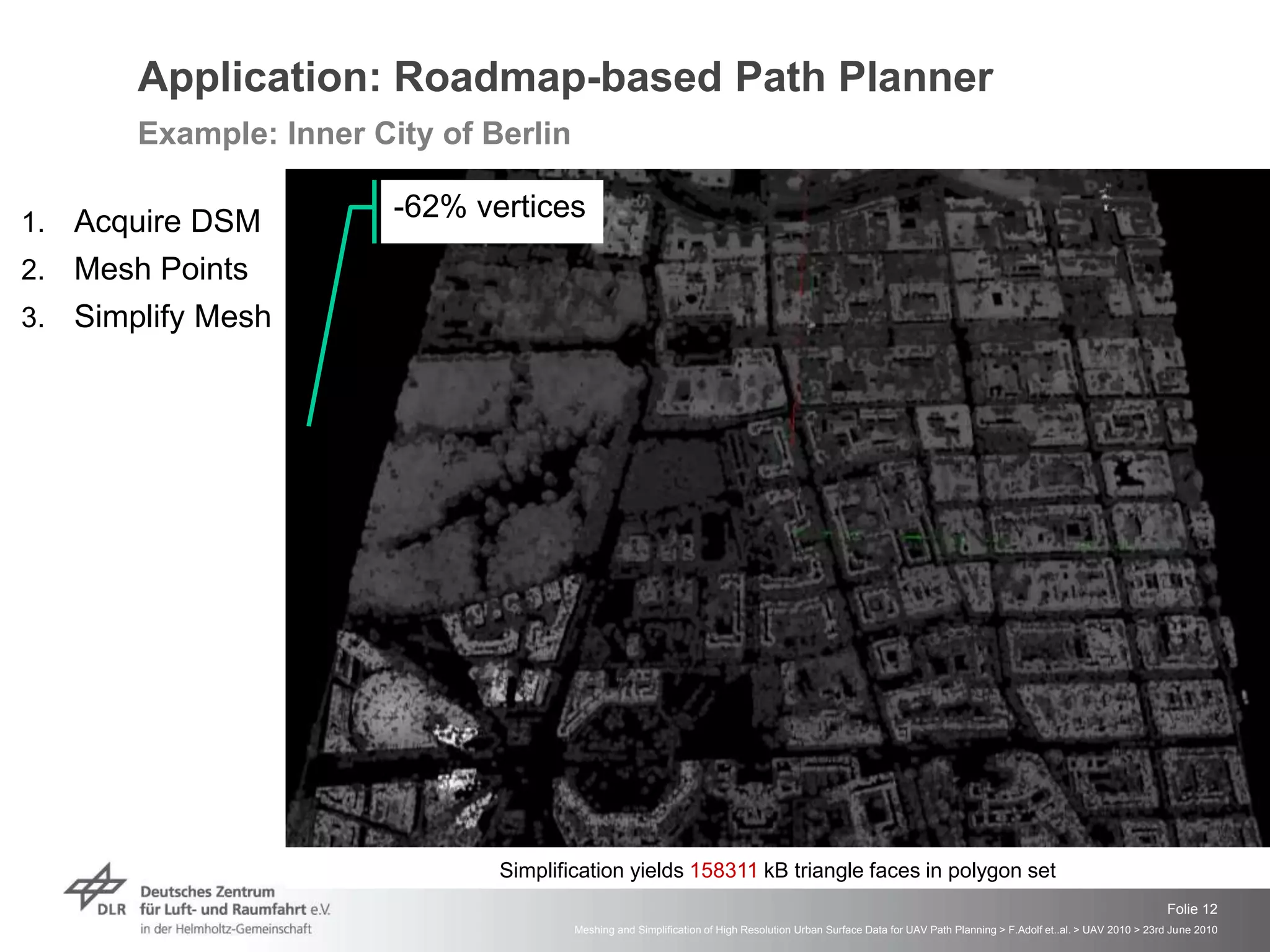 Meshing and Simplification of High Resolution Urban Surface Data for ...