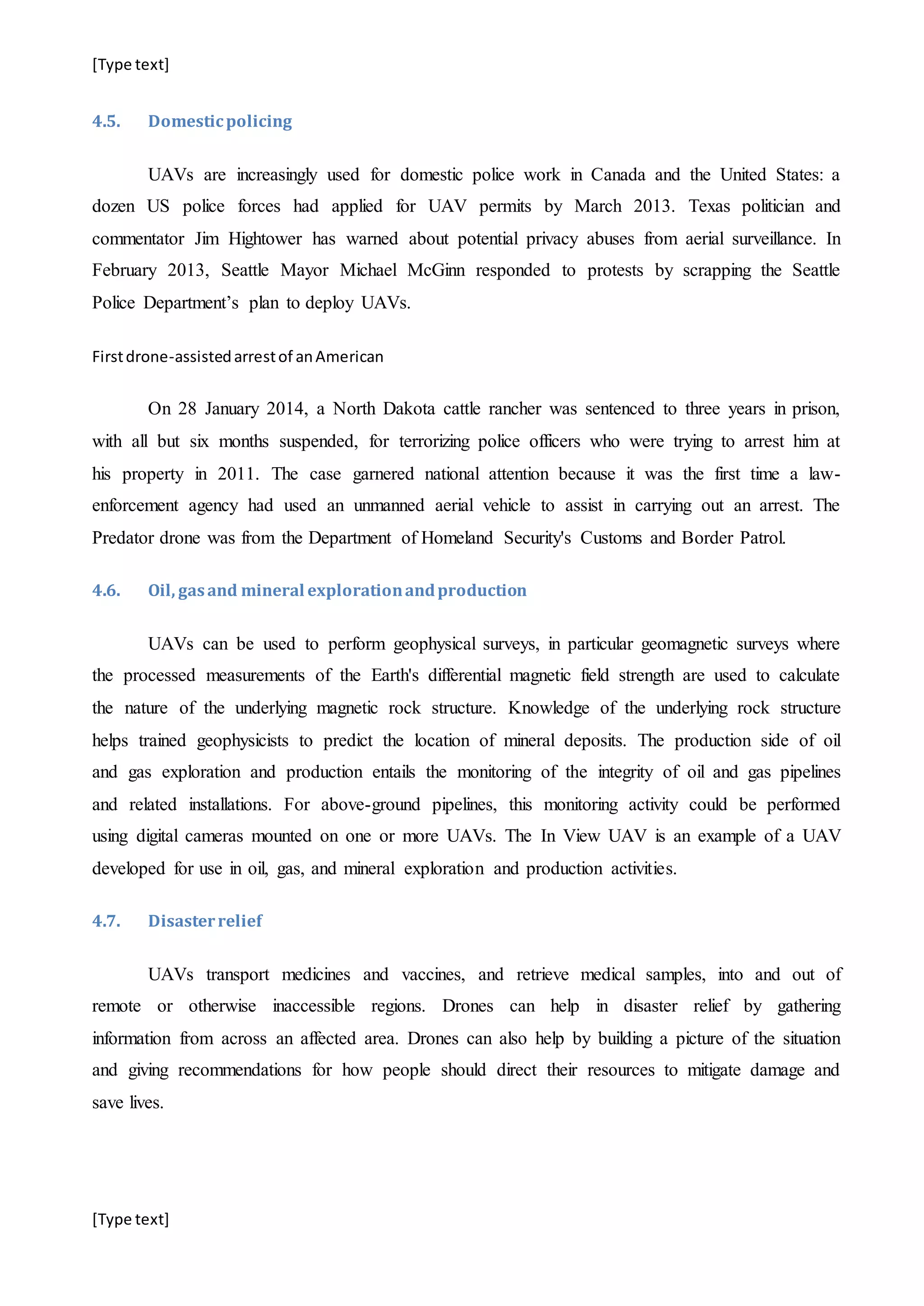 UAV (Unmanned Aerial Vehicle) | DOCX