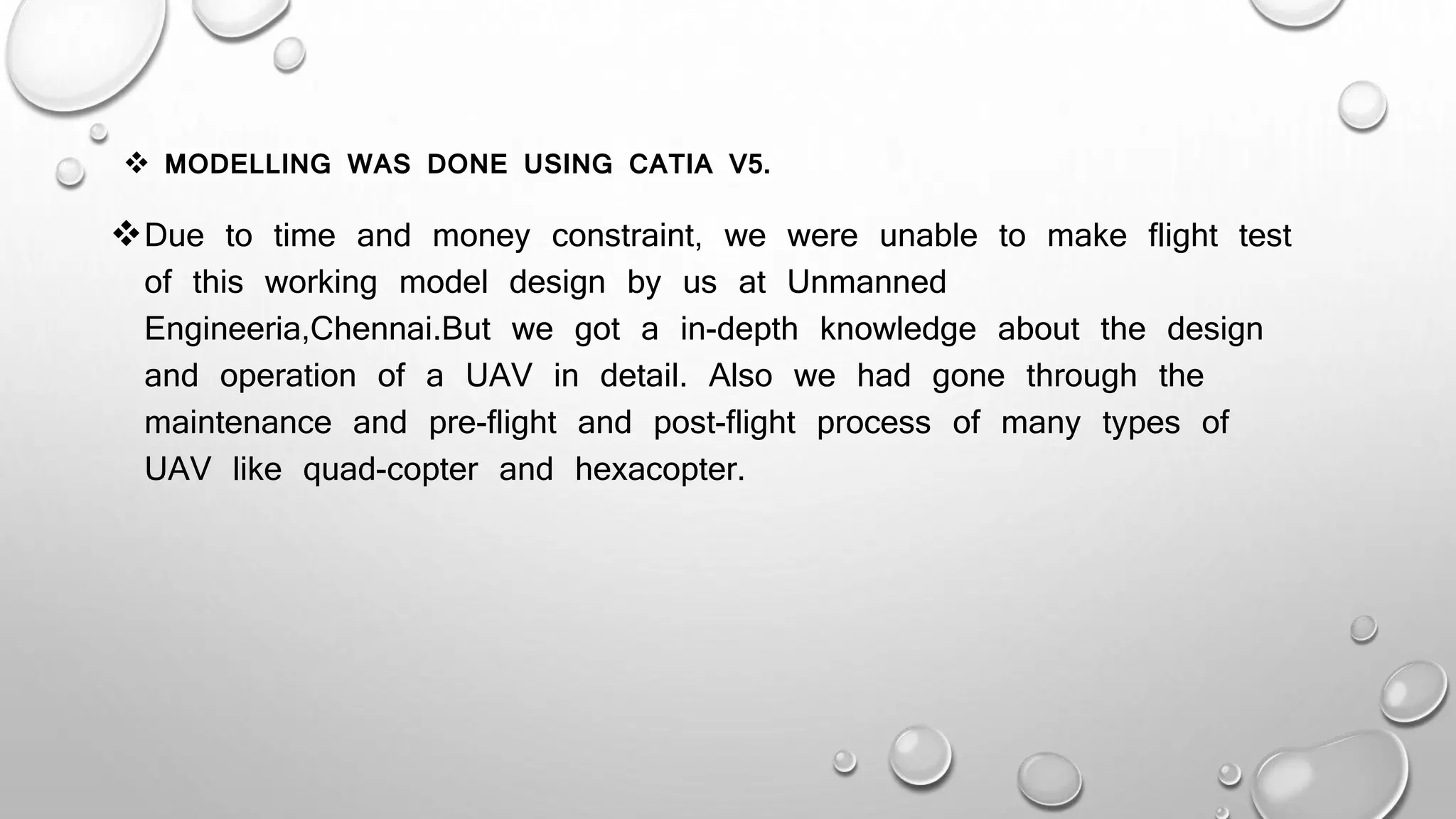 Design and Operation of UAV | PPTX
