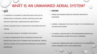 Design and Operation of UAV | PPTX