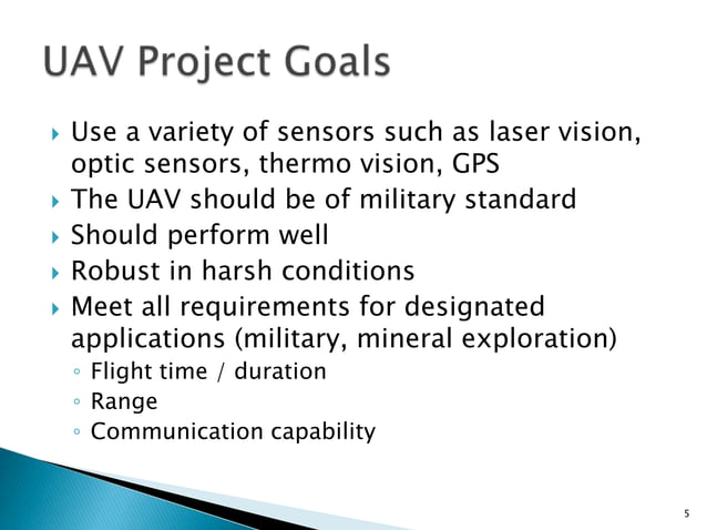 Uav project | PPT