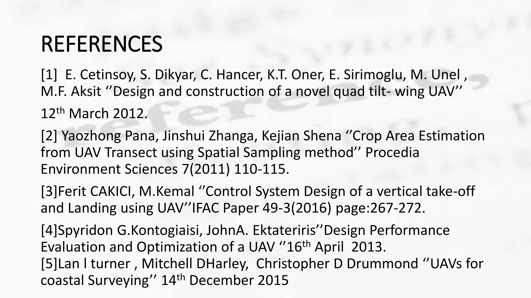 UAV PROJECT FINAL..Design and analysis of unmanned aerial vehicle | PPT