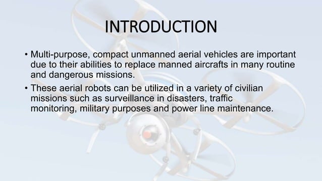 UAV PROJECT FINAL..Design and analysis of unmanned aerial vehicle | PPT ...