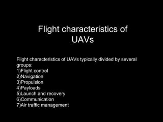 The fight characteristics of UAVs | PPT