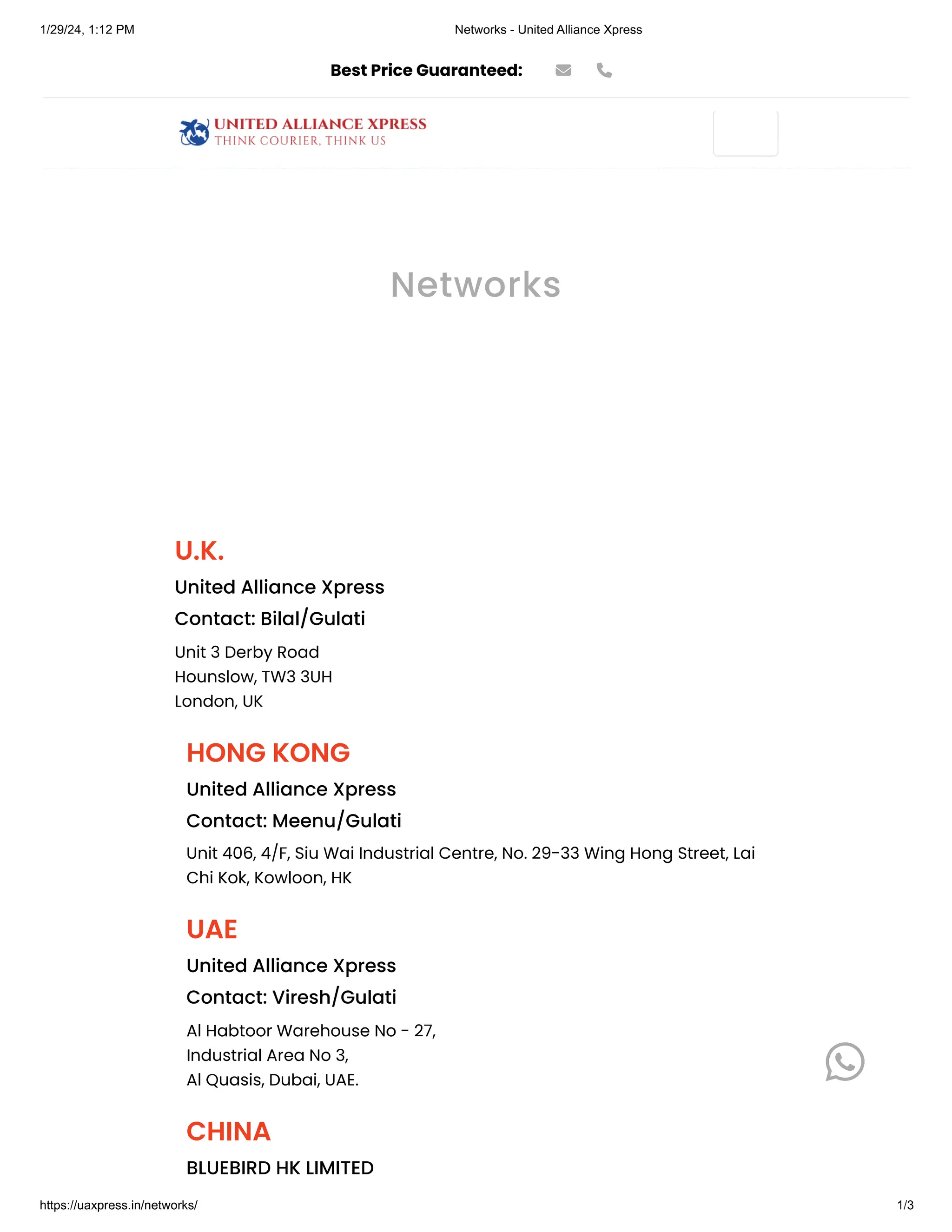 United Alliance Xpress Paves the Way in Hong Kong | PDF