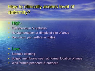 Anorectal malformations | PPT