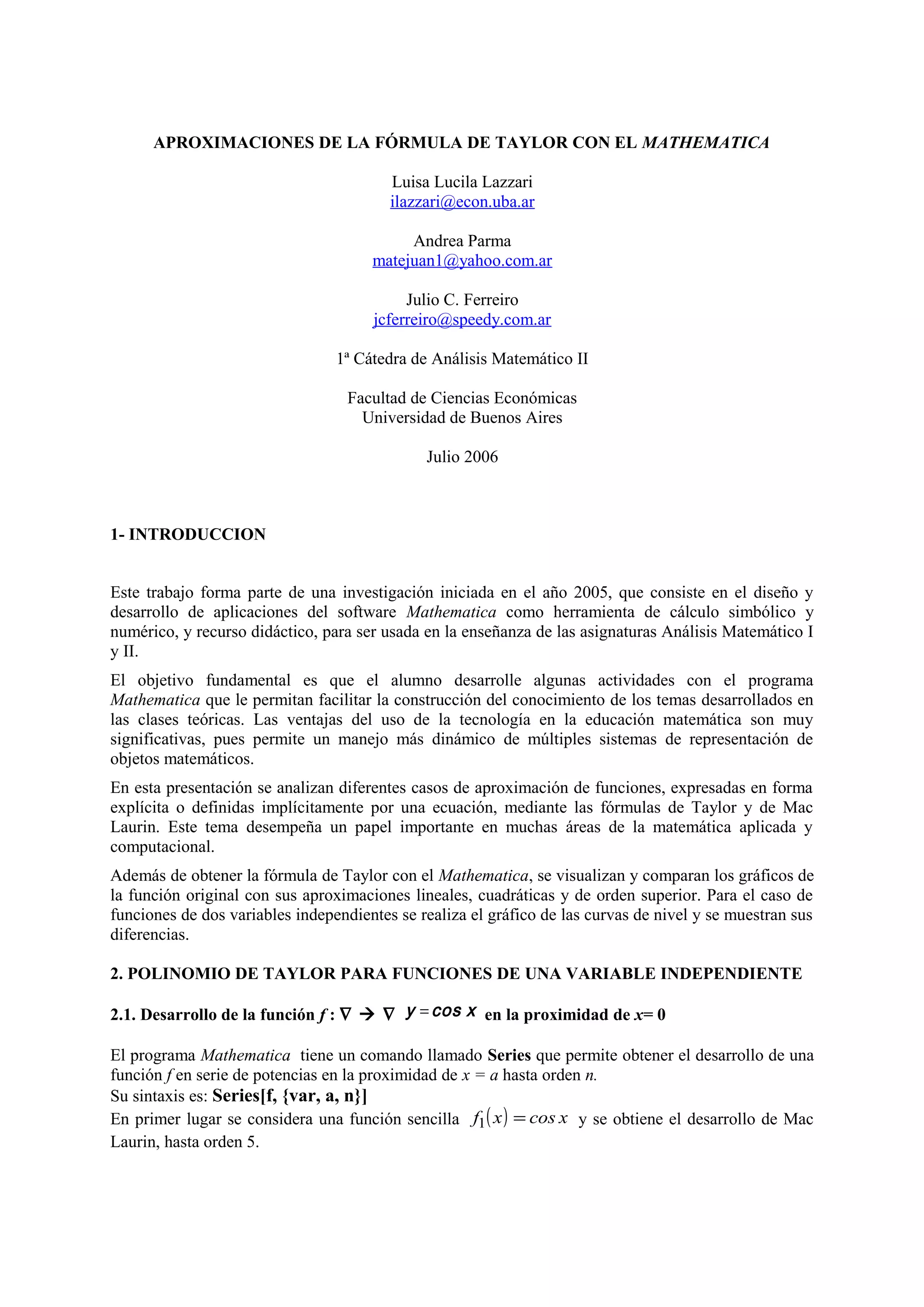 Uba aproximaciones de la_formula_de_taylor | DOC