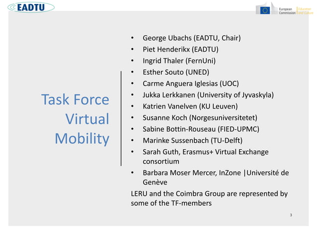 Ubachs virtual mobility EADTU | PPT