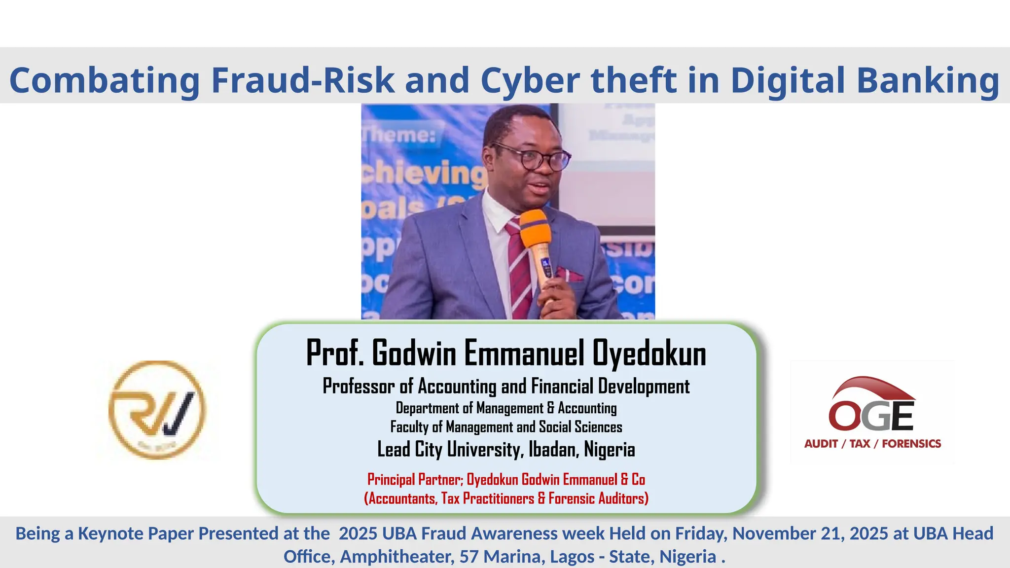 UBA Combating Fraud-Risk and Cyber theft in Digital Banking- Prof ...