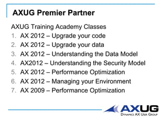 Data Warehouse approaches with Dynamics AX | PPT