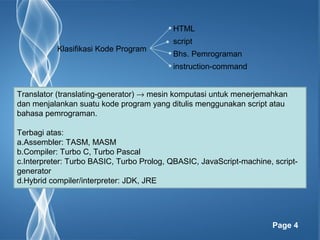 Bahasa Pemrograman dan Script | PPT